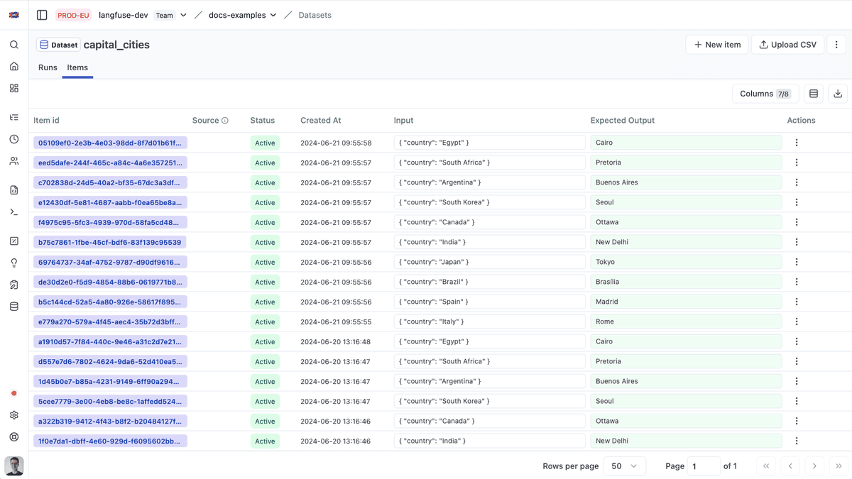 Datasets - Langfuse