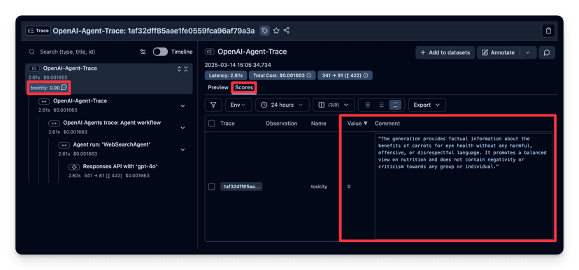 Example - Tracing and Evaluation for the OpenAI-Agents SDK - Langfuse