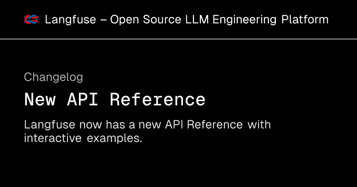 New API Reference - Langfuse