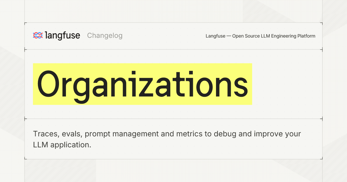 Organizations - Langfuse