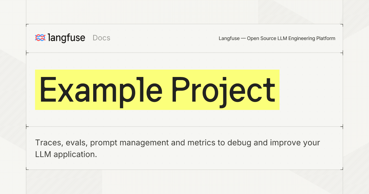 Example Project - Langfuse