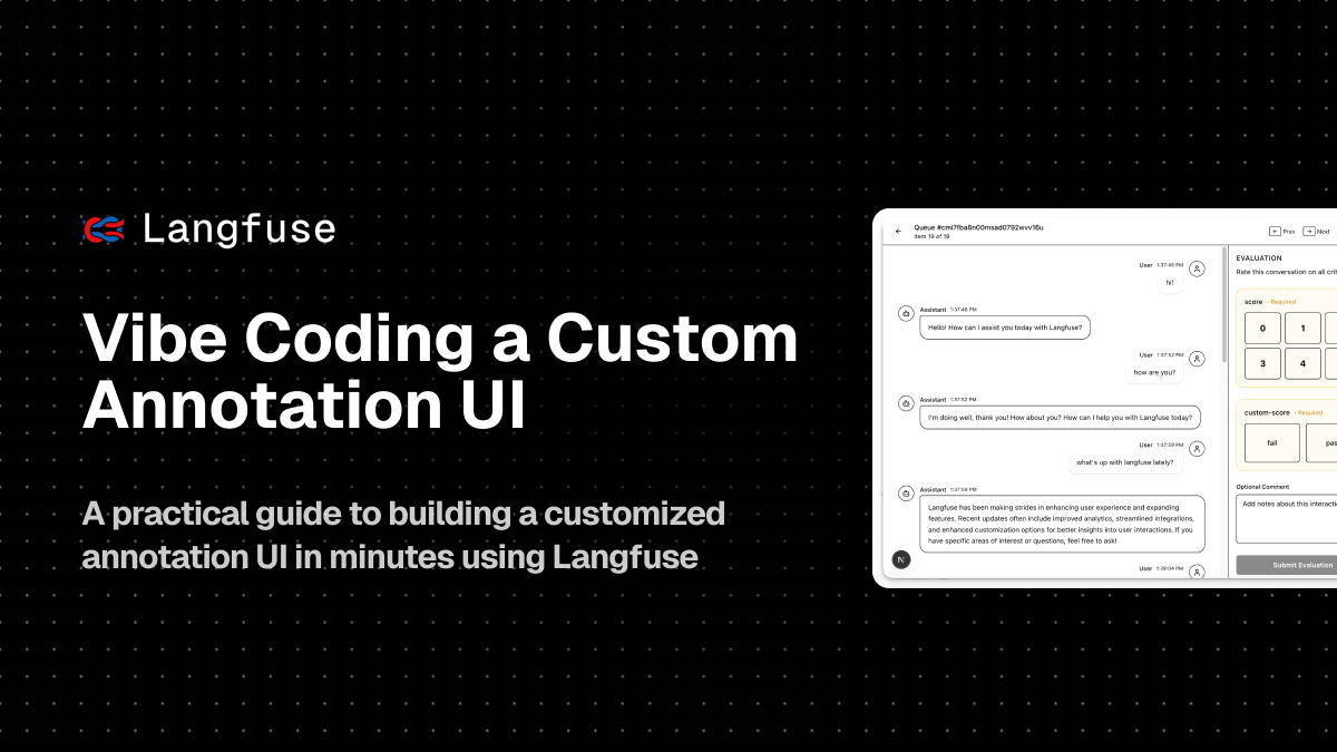 Vibe Coding a Custom Annotation UI - Langfuse Blog