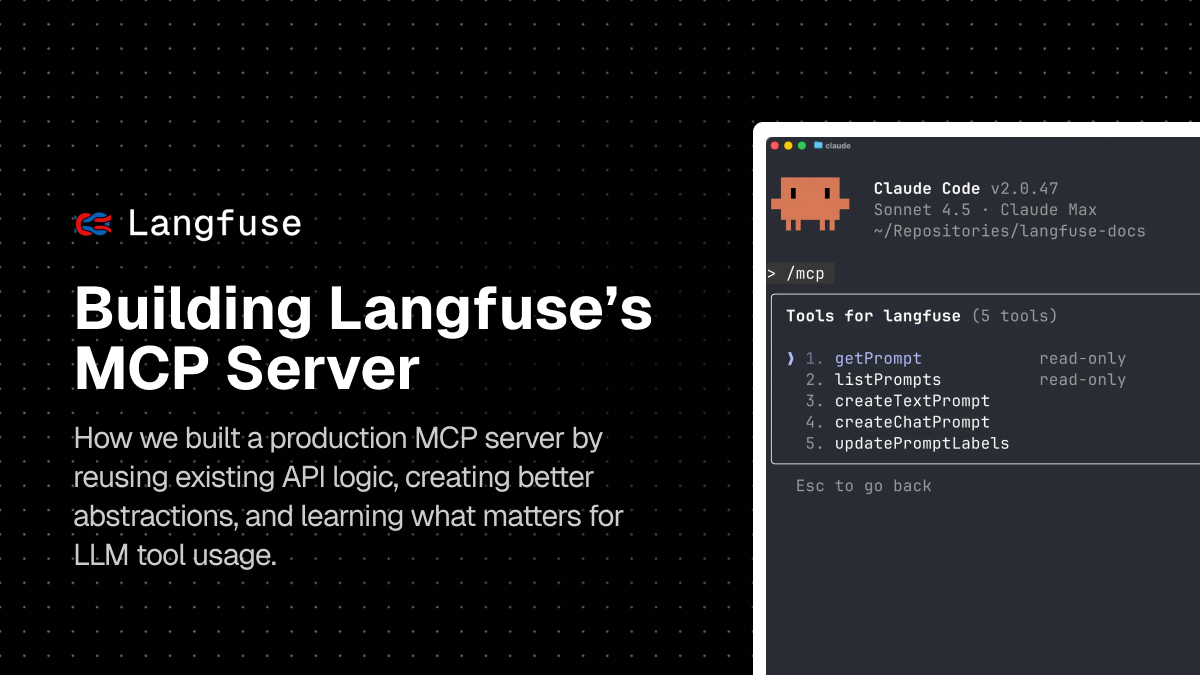 Building Langfuse's MCP Server: Code Reuse and Developer Experience ...