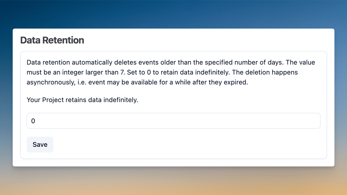 Project-level Data Retention Policies - Langfuse