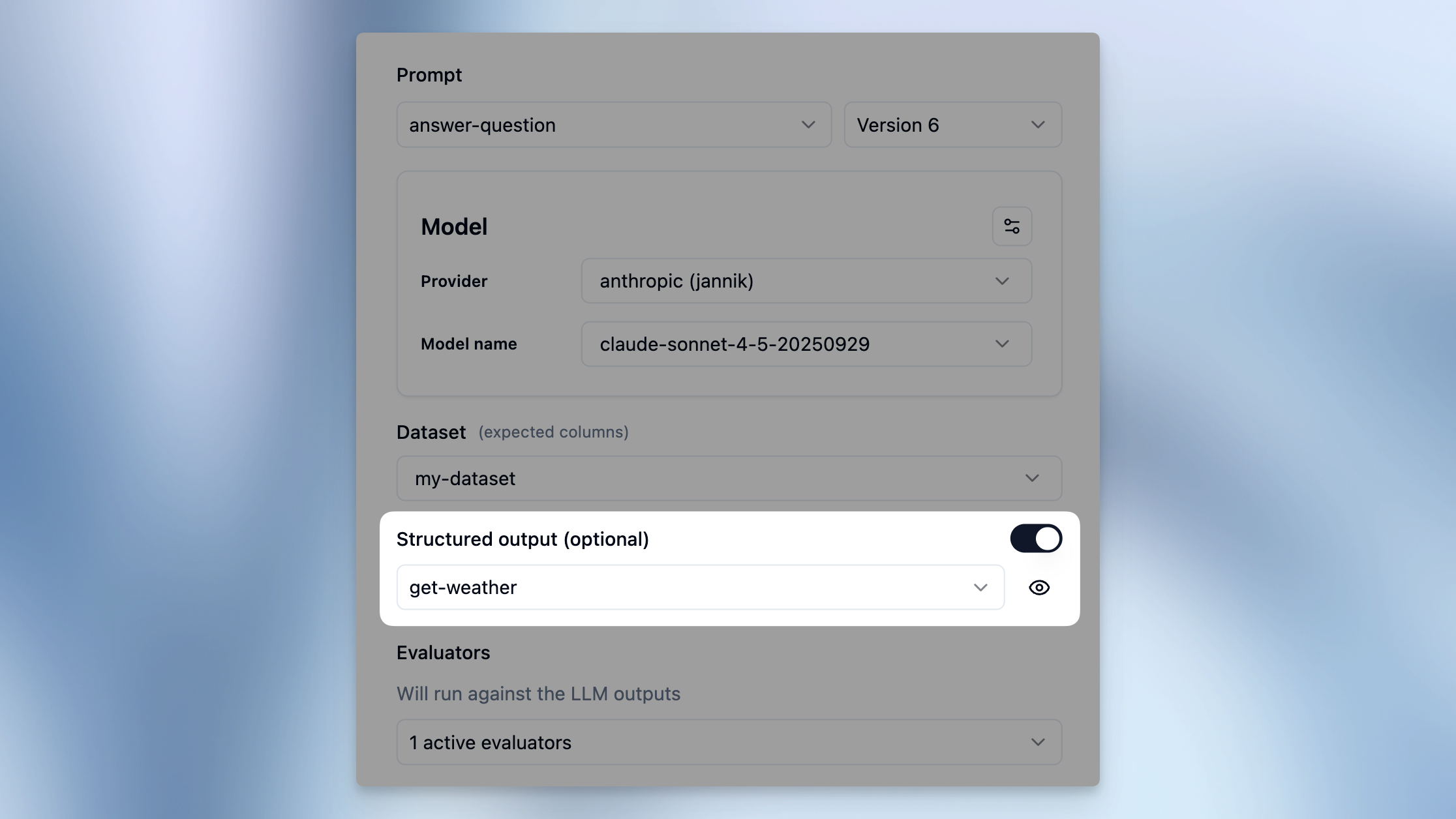 Structured Output Support for Prompt Experiments - Langfuse
