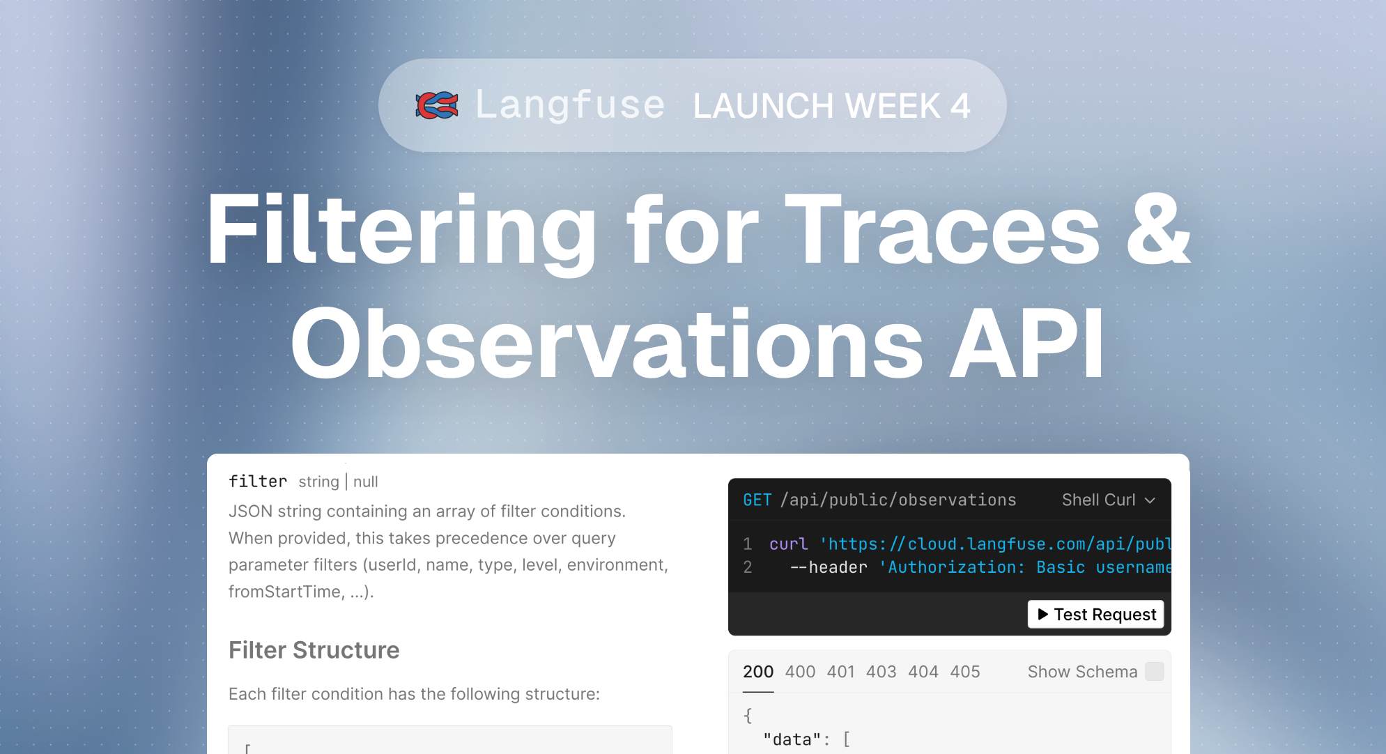Advanced Filtering for Public Traces and Observations API - Langfuse
