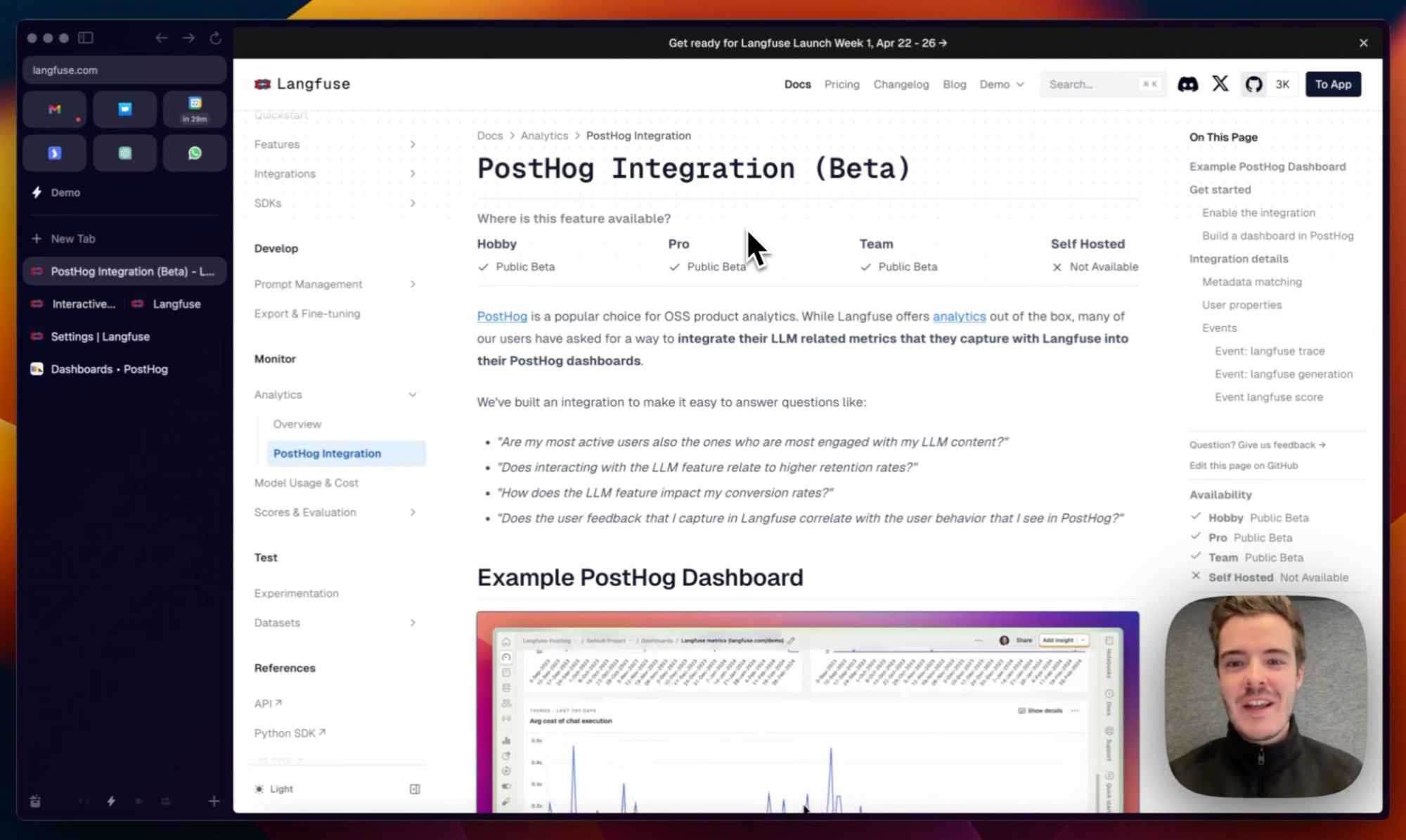 Posthog Integration - Langfuse Posthog Integration - Langfuse